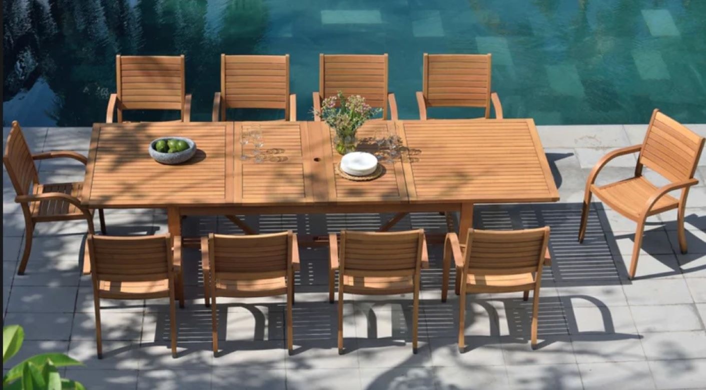 Amazonia Dining Set 7 Piece Eucalyptus